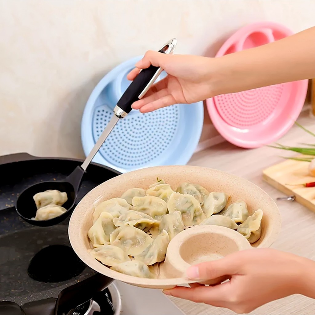 Jual Piring Saji Makan Cafe Pangsit Gyoza Dimsum Sushi Dumpling Kuotie ...