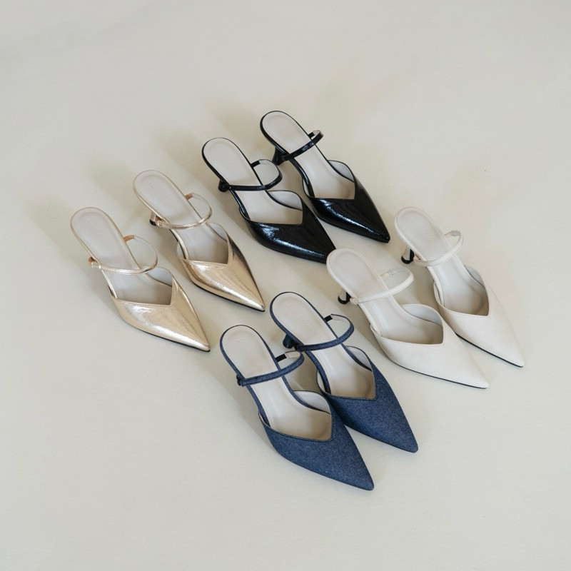 Jual Alix Two-Way Heels (7cm) — Bien x Valerie Pola [It’s a Girl’s ...