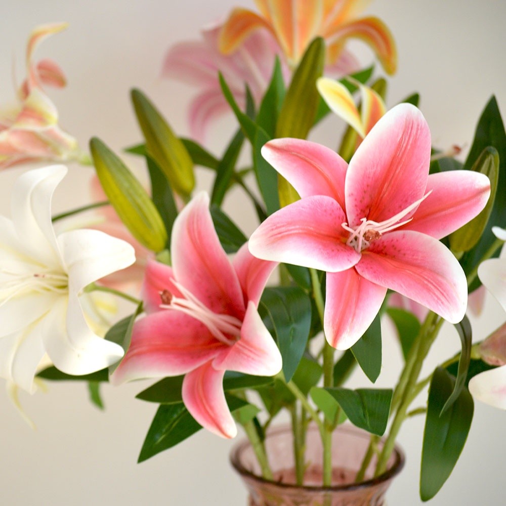 Jual FLO FLO - Bunga L2 Lily Latex Cabang 2 Artificial Bunga lili Palsu ...