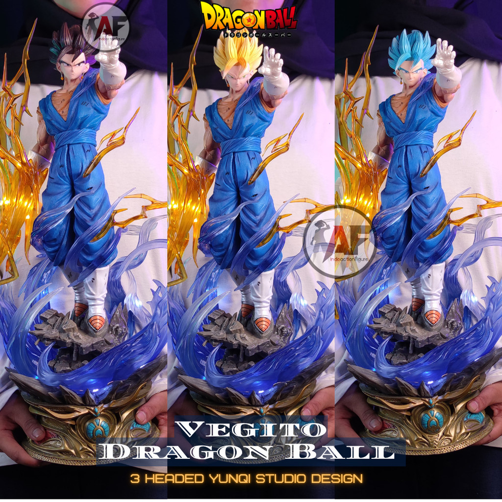 Jual Statue Action Figure Dragon Ball Vegito Vegetto 3 headed YunQi ...