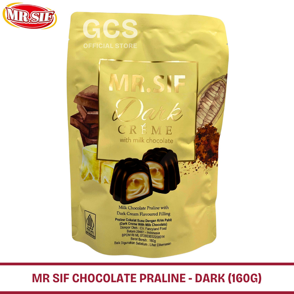 Jual MR.SIF Praline Chocolate Hazelnut Milk Dark Chocolate Creme Coklat ...