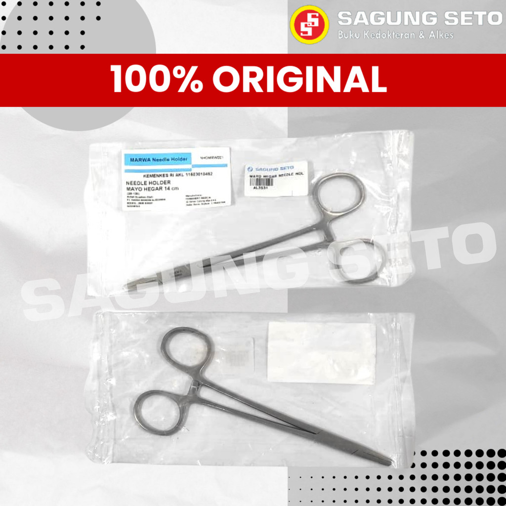 Jual MAYO HEGAR NEEDLE HOLDER 14 CM / NEEDLE HOLDER MAYO HEDGAR 14CM ...