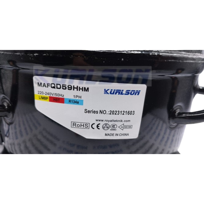Jual KOMPRESOR COMPRESSOR KURLSON MAF QD59 HHM R134 1/6 PK GEA AB-108-R ...