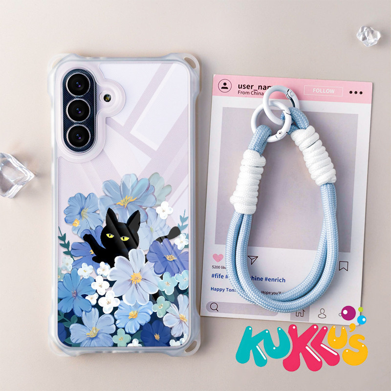 Jual Case+Gantungan Hp Kucing Dan Bunga Untuk Soft Casing Hp Oppo A6 ...