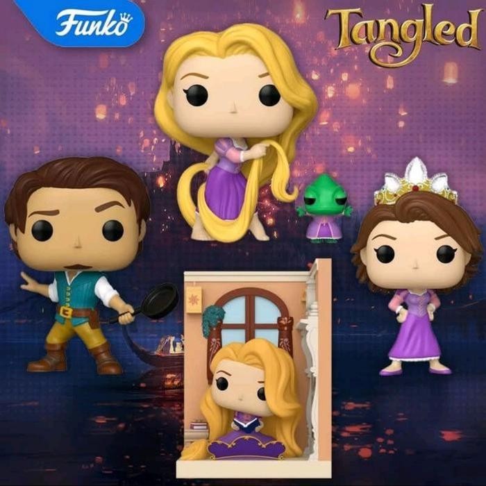 Jual ORIGINAL Funko Pop Tangled Rapunzel with Crown Pascal in Tower ...