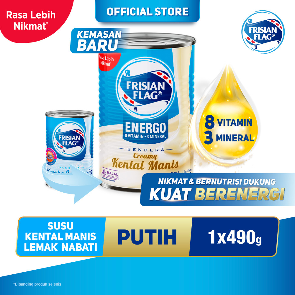Jual FRISIAN FLAG KENTAL MANIS PUTIH 490g | Shopee Indonesia