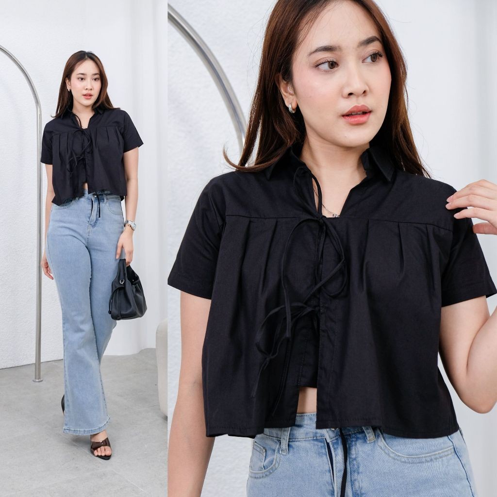 Jual [GURLBUCKET] Poima Top / Atasan / Top Poplin "Pakaian Wanita ...