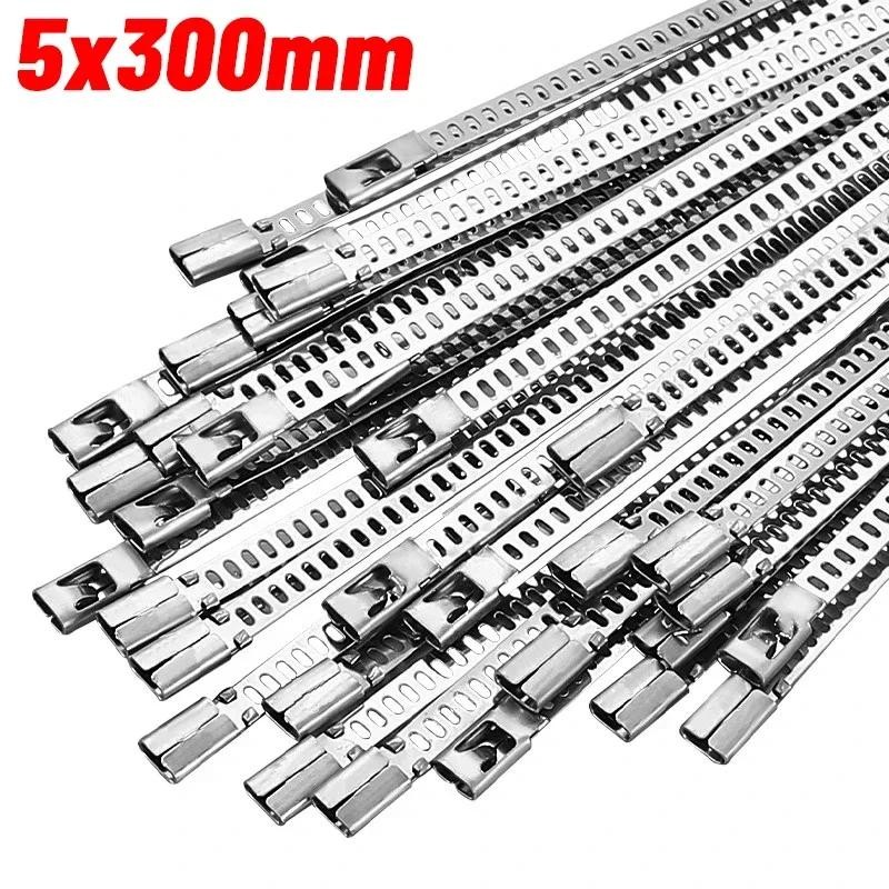 Jual New Stainless Steel Cable Ties Heavy Duty Self-Locking Metal ...
