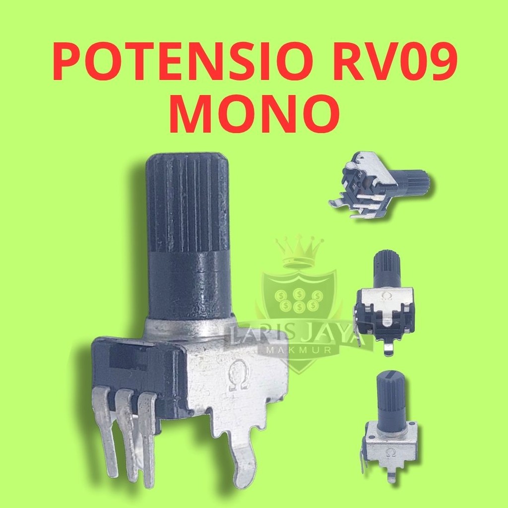 Jual Potensio RV09 Mono 100K – Komponen Resistor Variabel Elektronik ...