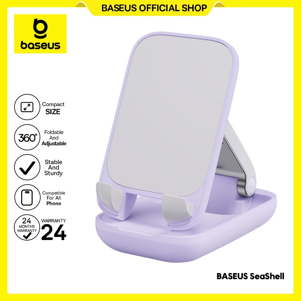Jual Baseus Seashell Series Folding Phone Stand With Slicone Holder HP ...