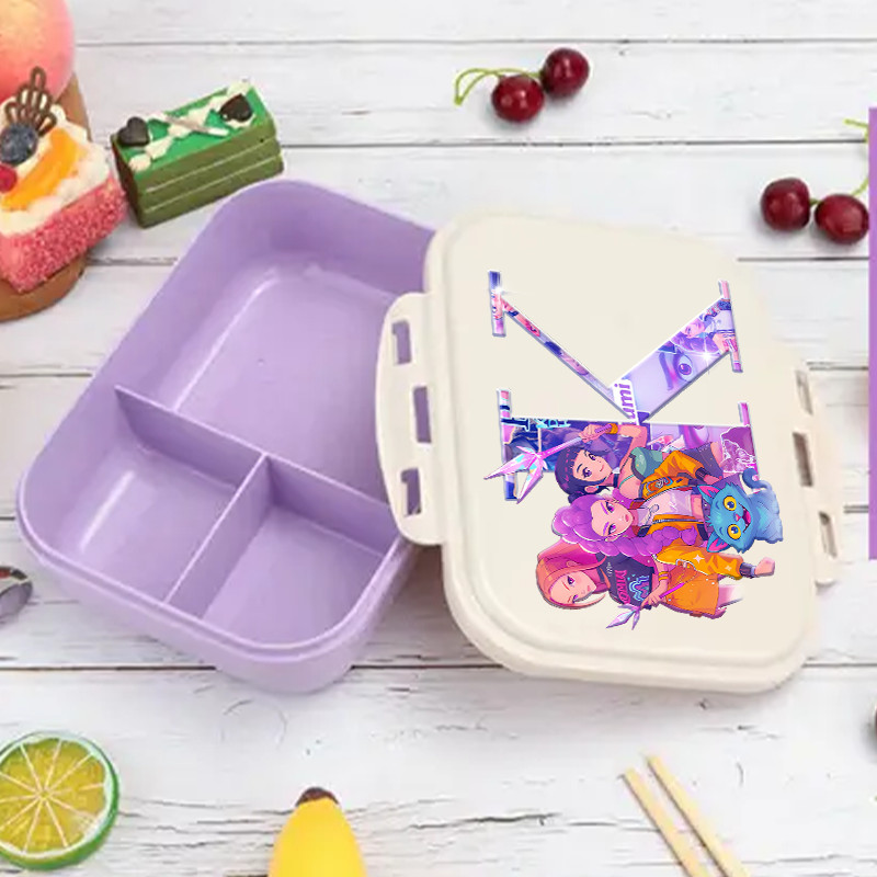 Jual Kpop Demon Hunters Lunch Box Anime Huntrix Letter A-Z Food ...