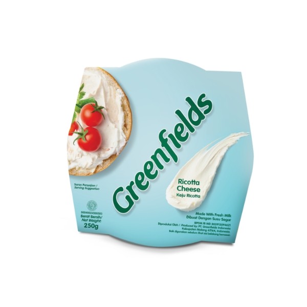 Jual GREENFIELDS RICOTTA CHEESE 250 GR | Shopee Indonesia