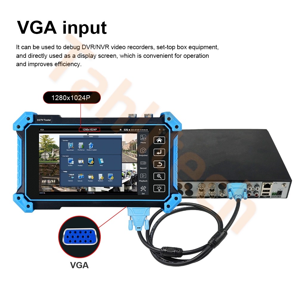 Jual CCTV Tester Dahua Hikvision Camera 5.4 inch Test Monitor 4K HD POE ...