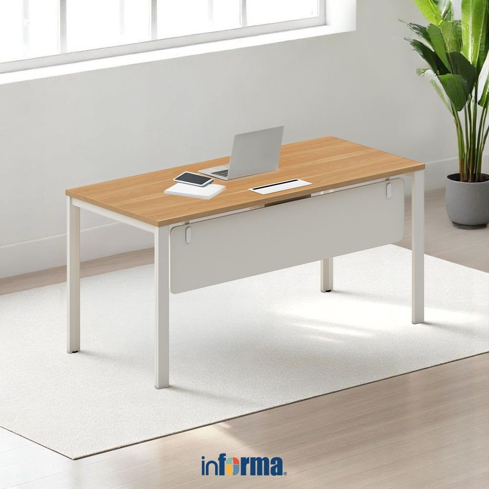 Jual Informa Sieben I I I Meja Kantor - Cokelat Office Table Furnitur ...