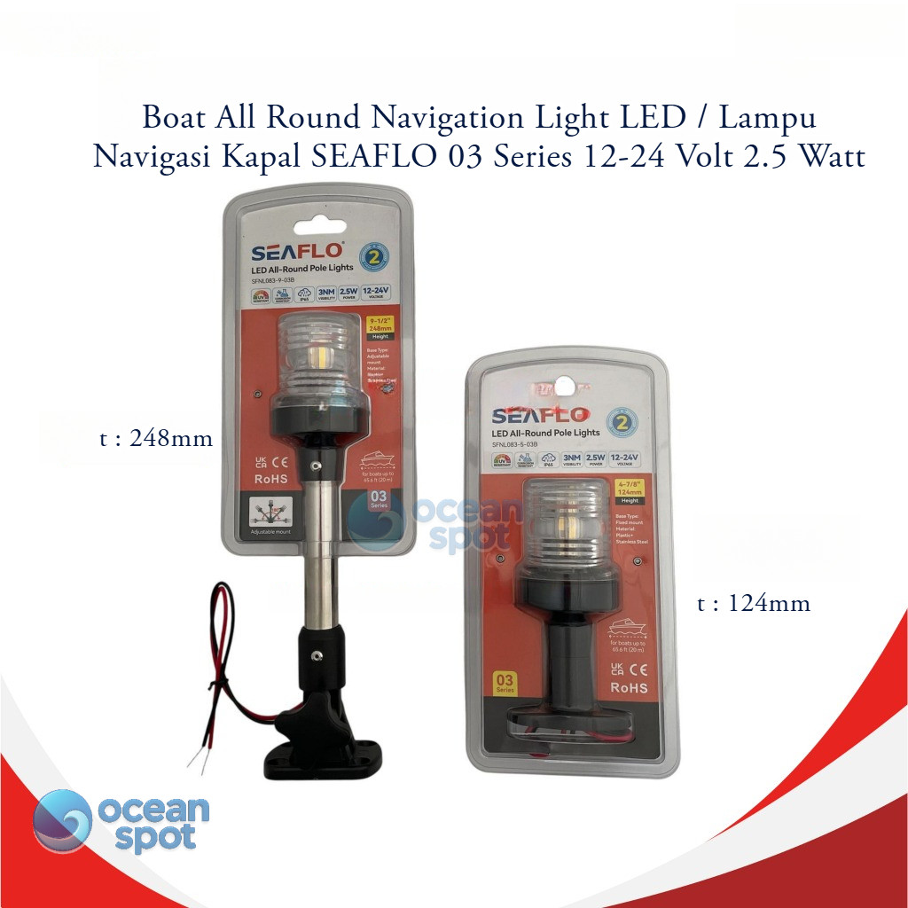 Jual Boat all round navigation light LED / lampu navigasi kapal SEAFLO ...