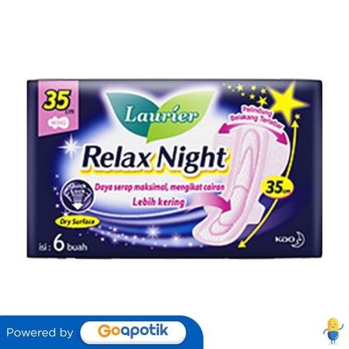Jual Laurier Relax Night Wing 35 Cm Isi 6 Pcs | Shopee Indonesia