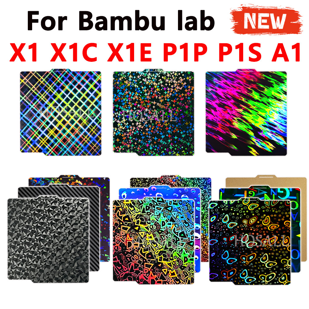 Jual Build Plate for Bambu Lab A1 P1P P1S Smooth X1C Spring Steel Sheet ...