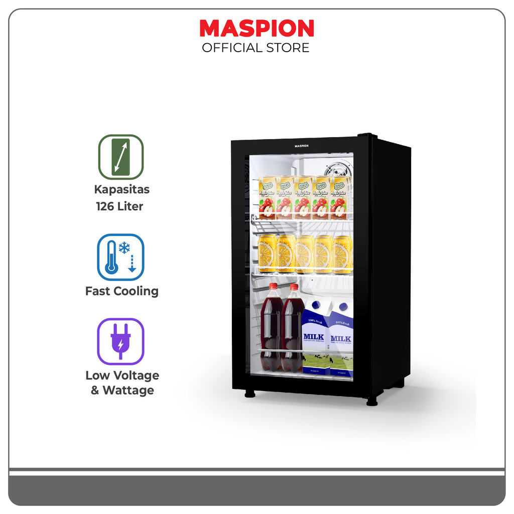 Jual Maspion Lemari Pendingin Showcase 126 Liter MSC - 120 | Shopee ...