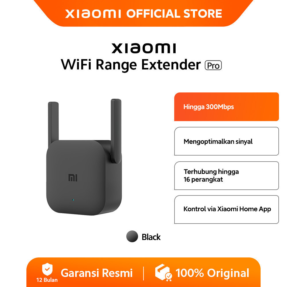 Jual Xiaomi Wi-Fi Range Extender Pro | 2 x 2 Antena Eksternal | 300 ...