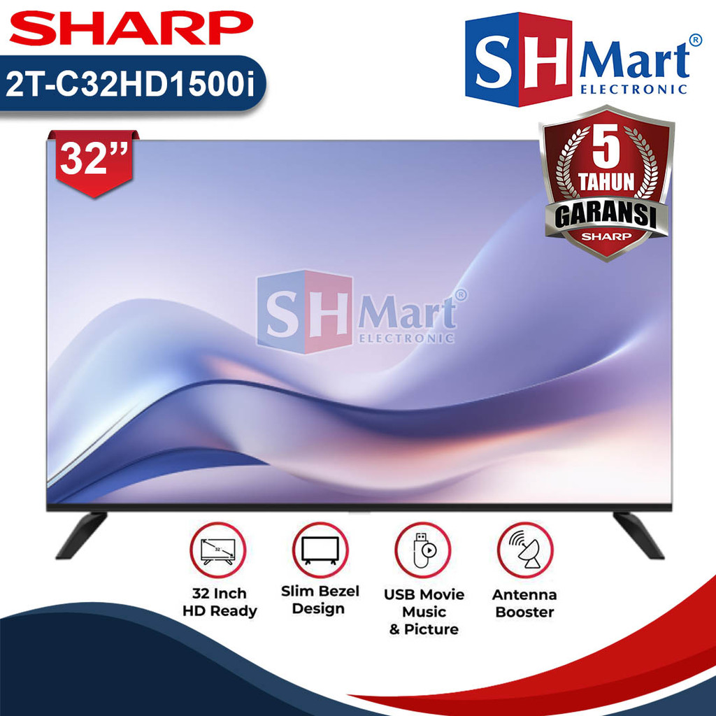 Jual TV LED SHARP 32 INCH 2TC32HD1500 DIGITAL TV 32HD1500 HDMI USB ...