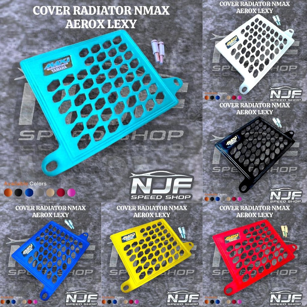 Jual Cover radiator cnc alumunium maxi nmax old new aerox old new lexi ...