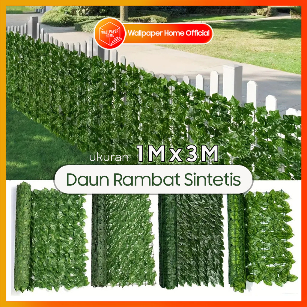 Jual Daun Rambat Sintetis 1x3M Tanaman Hias Plastik Rumput Pagar ...