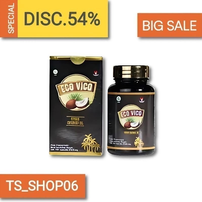 Jual Eco vico virgin coconut oil original 100% bpom - 1 box isi 100 ...