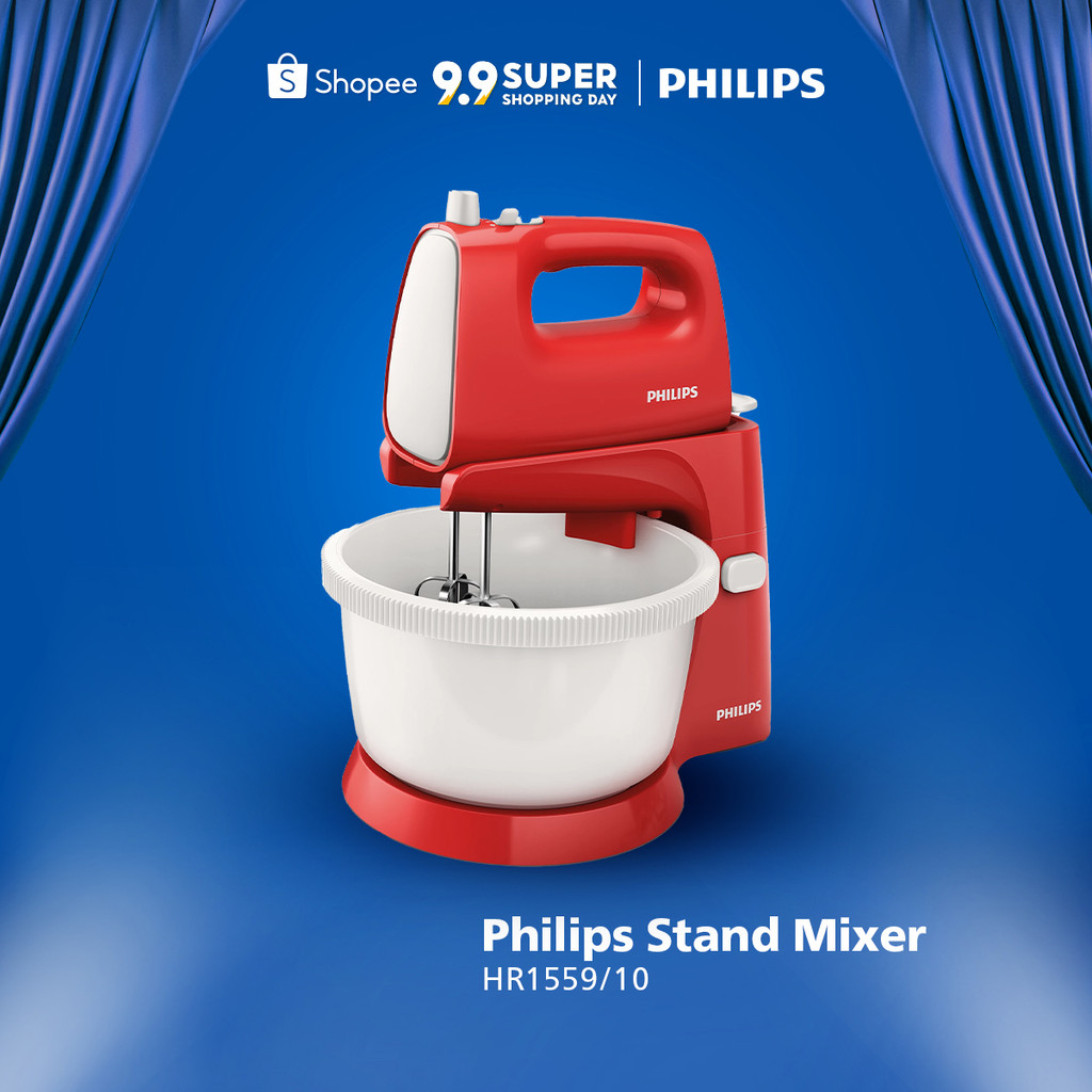 Jual Mixer Philips - 2 Liter - HR1559/10 - Stand Mixer - Mikser Philips ...