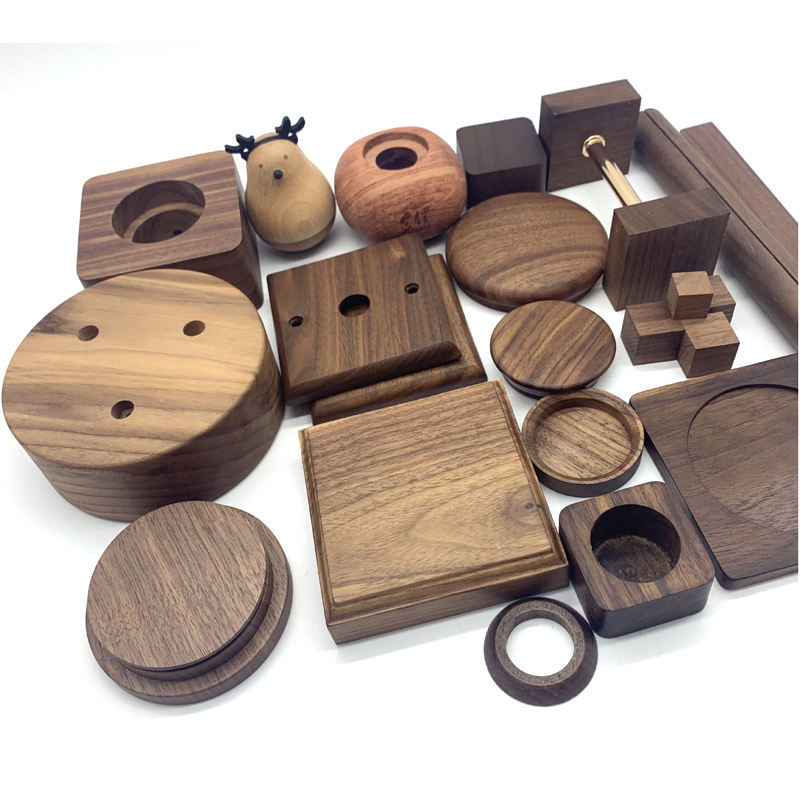 Jual Custom CNC Wood Service Walnut CNC Machining Lathe parts Bamboo Beads Wood Factory OEM ...