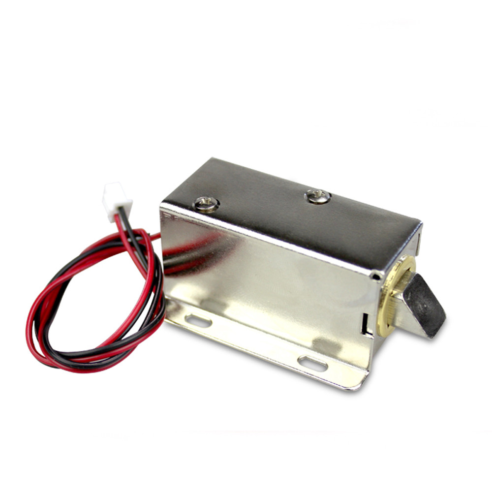 Jual DC 0.8A Metal Electric Magnetic Lock Solenoid Door Storage Cabinet ...