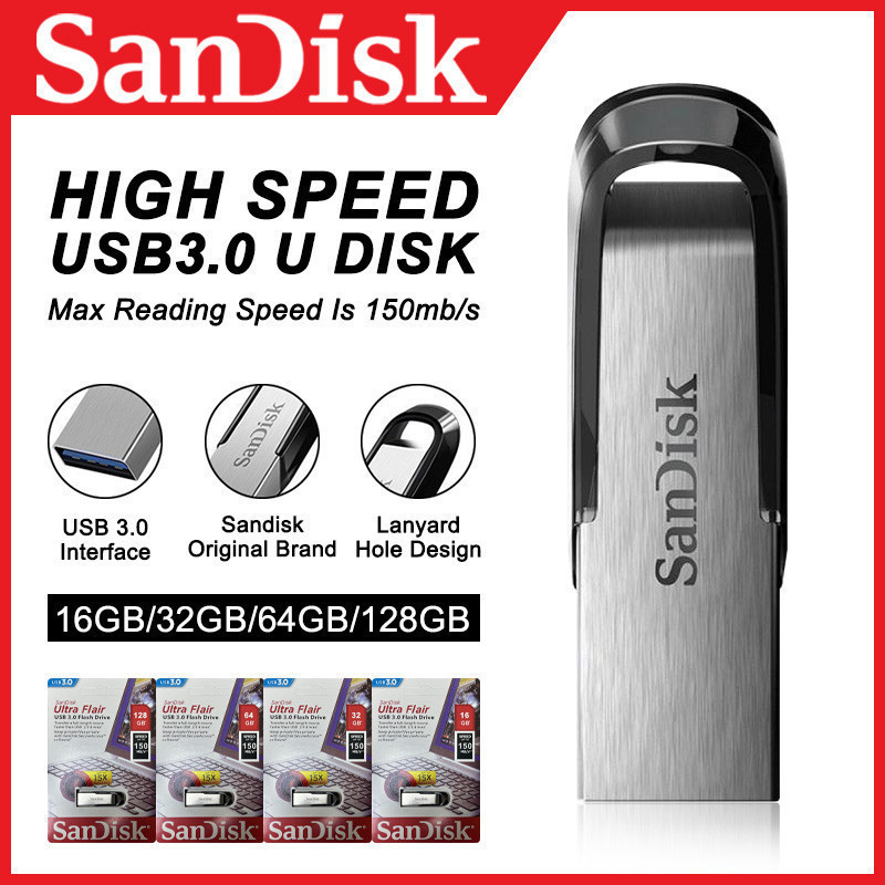 Jual Flashdisk Sandisk CZ73 USB 3.0 16GB/32GB/64GB/128GB Drive USB Flash Drive U Disk | Shopee ...