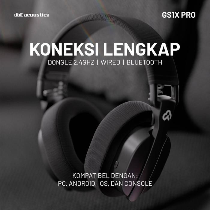 Jual dbE Accoustic Kumo Series GS1X GS-1X PRO Wireless Headset Gaming ...