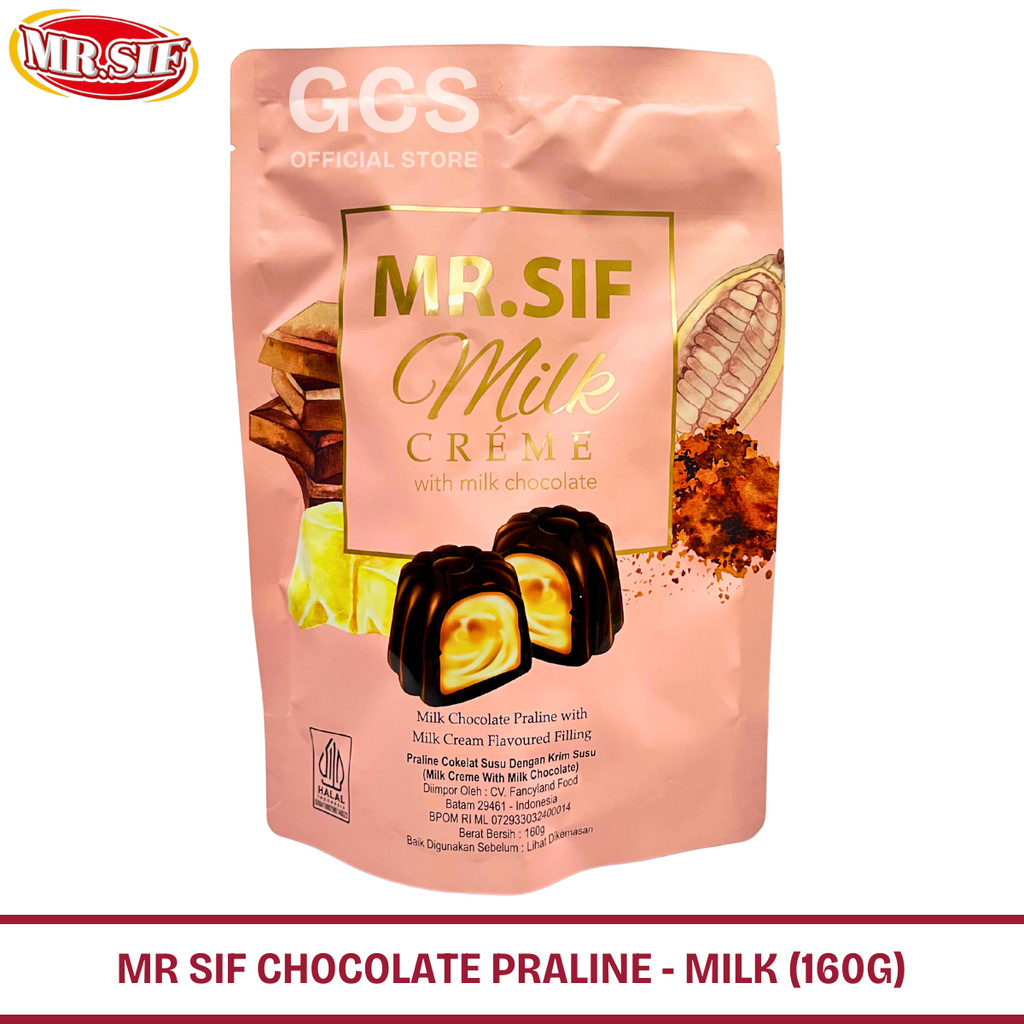 Jual MR.SIF Praline Chocolate Hazelnut Milk Dark Chocolate Creme Coklat ...
