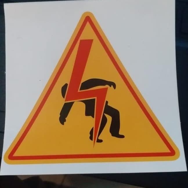 Jual JUAL STICKER SIGN RAMBU K3 AWAS LISTRIK 10X10CM BAHAYA LISTRIK ...