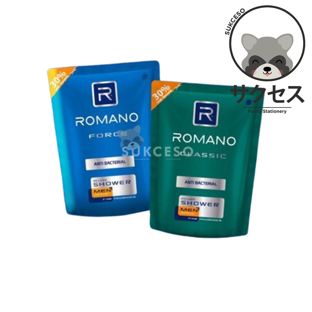Jual Romano body wash anti bacterial reffil/ 200ml & 400ml | Romano ...