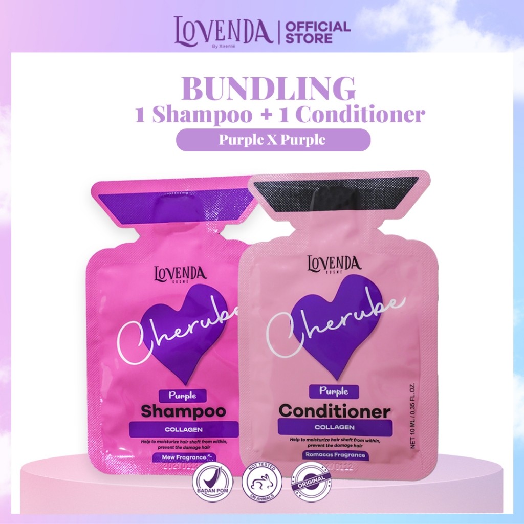 Jual SheBeauty ⭐Lovenda Bundling Shampoo & Conditioner Travel Size ...