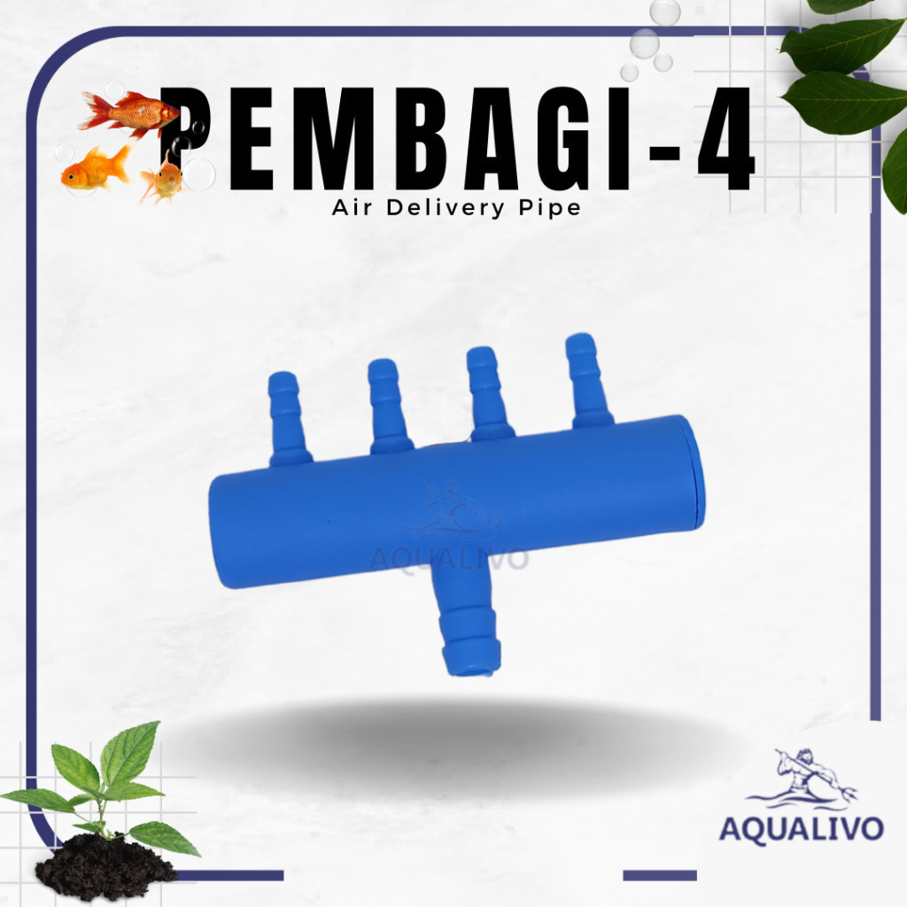 Jual Air Flow Splitter Cabang Pembagi Selang Aerator 4 Lubang Udara ...