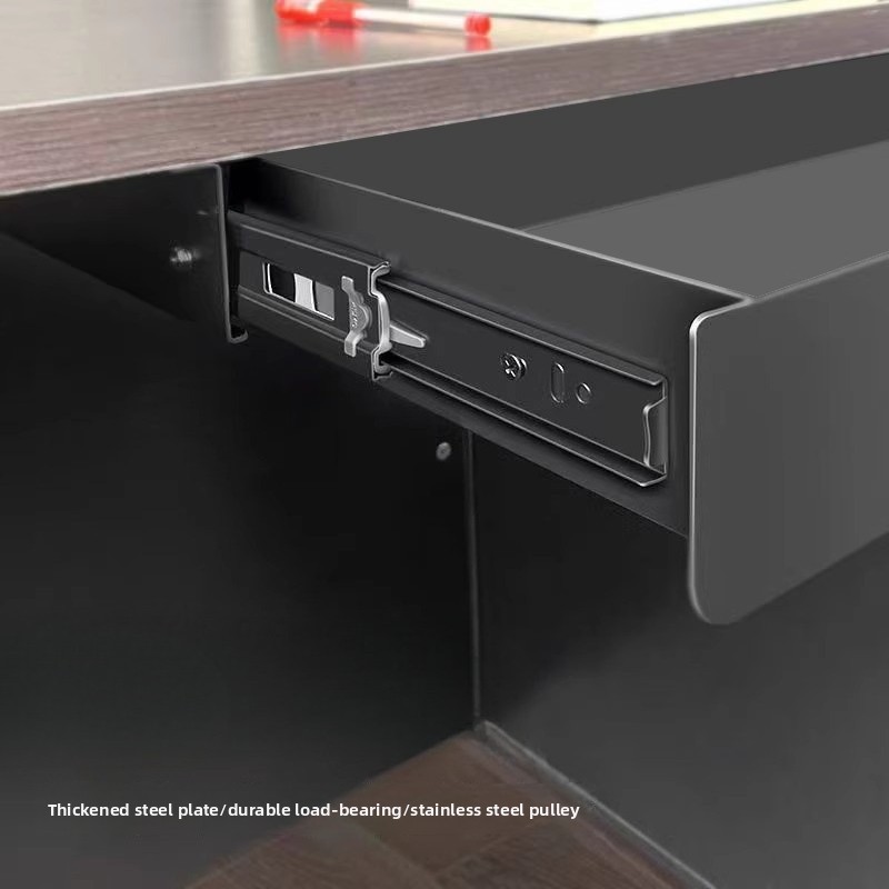 Jual Under-Desk Pull-Out Storage Box, Iron Hidden Drawer for Office and ...