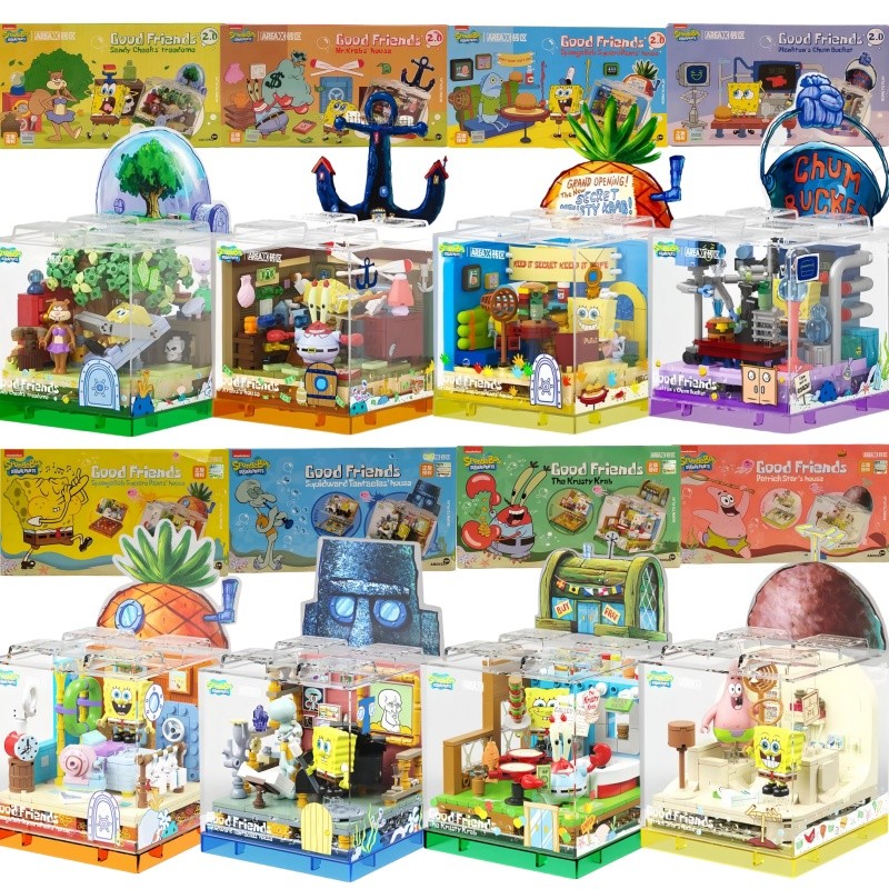 Jual SEMBO BLOCK Building Blocks Toys Spongebob Patrick Star Krusty ...