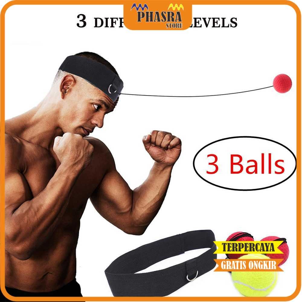 Jual Jusenda Punching Reflex Ball Samsak Tinju Boxing Speed Training 3 ...