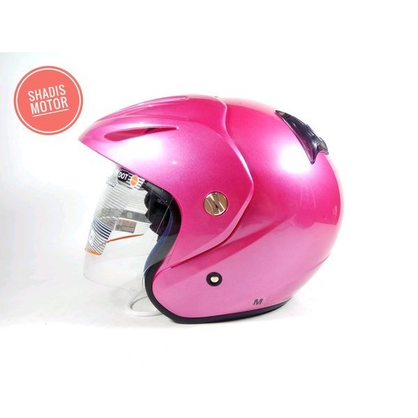 Jual Helm Motor Merk INK Model CX 22 Ukuran M Warna Soft PINK | Shopee ...