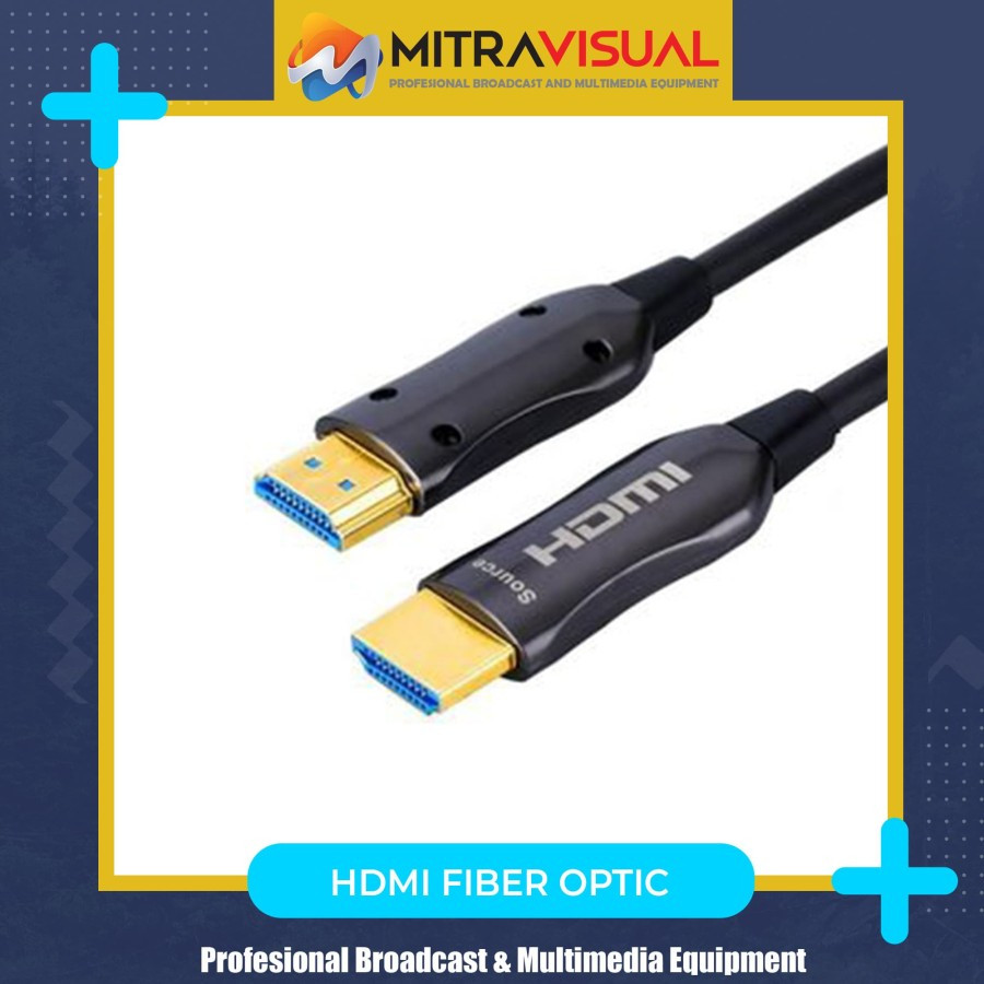 Jual AOC Cable HDMI Fiber Optic 20 50 100 Meter Support 4K High Quality ...