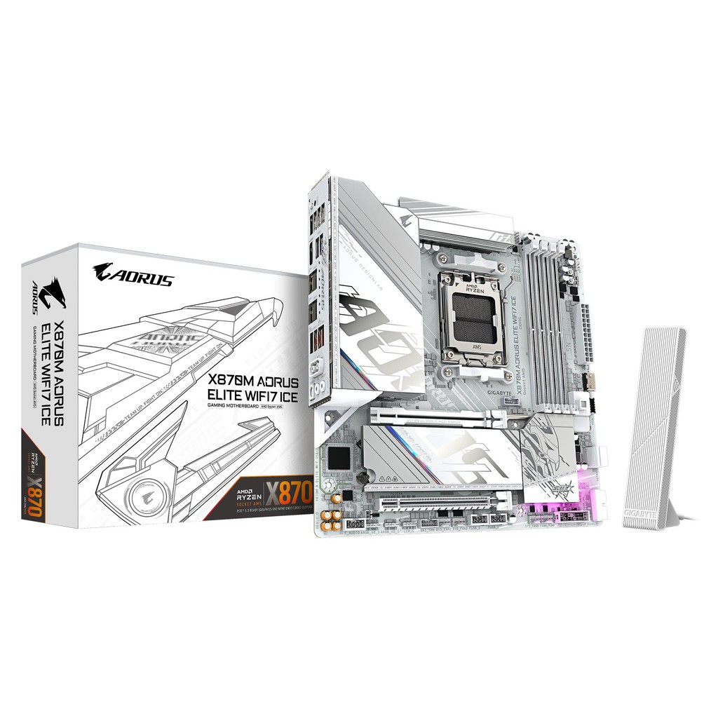 Jual GIGABYTE X870M AORUS ELITE WIFI7 ICE (AM5, AMD X870, DDR5 ...