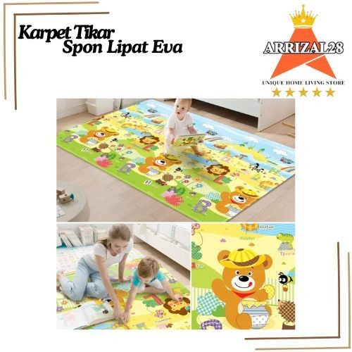 Jual KARPET TIKAR SPON LIPAT EVA KARAKTER 120x120CM | Shopee Indonesia