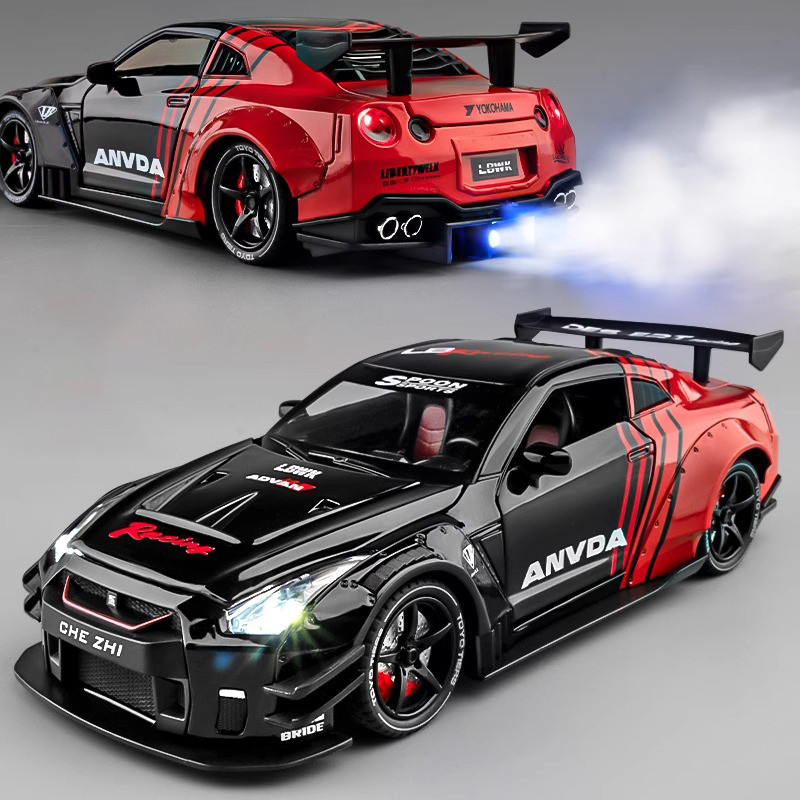 Jual JDM 1:24 Nissan GTR R35 Skyline Ares Sports Car Spray Alloy ...
