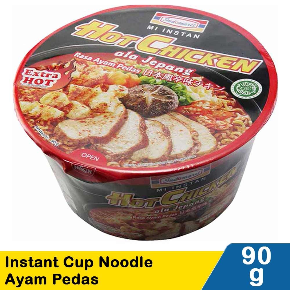 Jual INDOMARET INSTANT CUP NOODLE AYAM PEDAS 90g | Shopee Indonesia