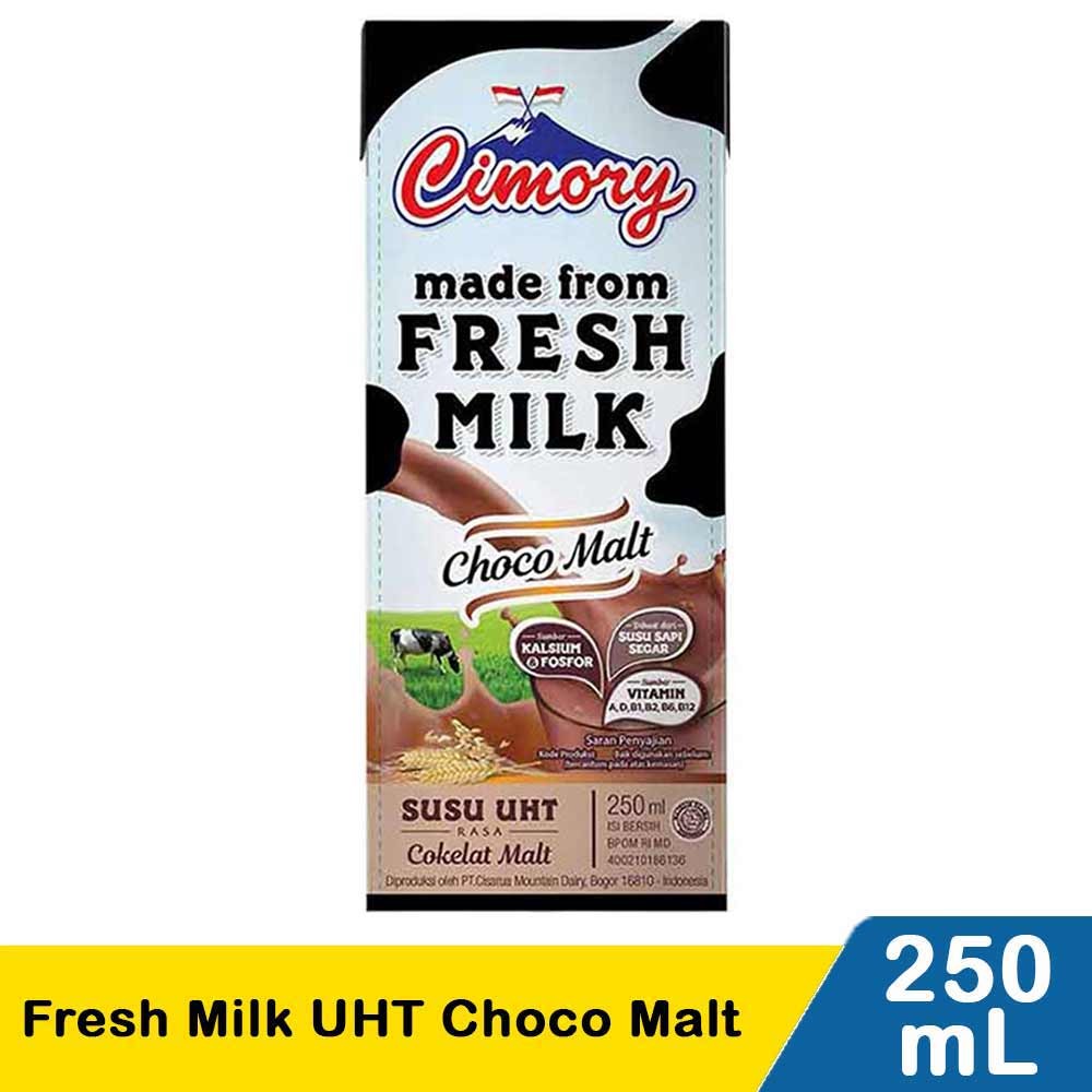 Jual CIMORY FRESH MILK UHT CHOCO MALT 250mL | Shopee Indonesia
