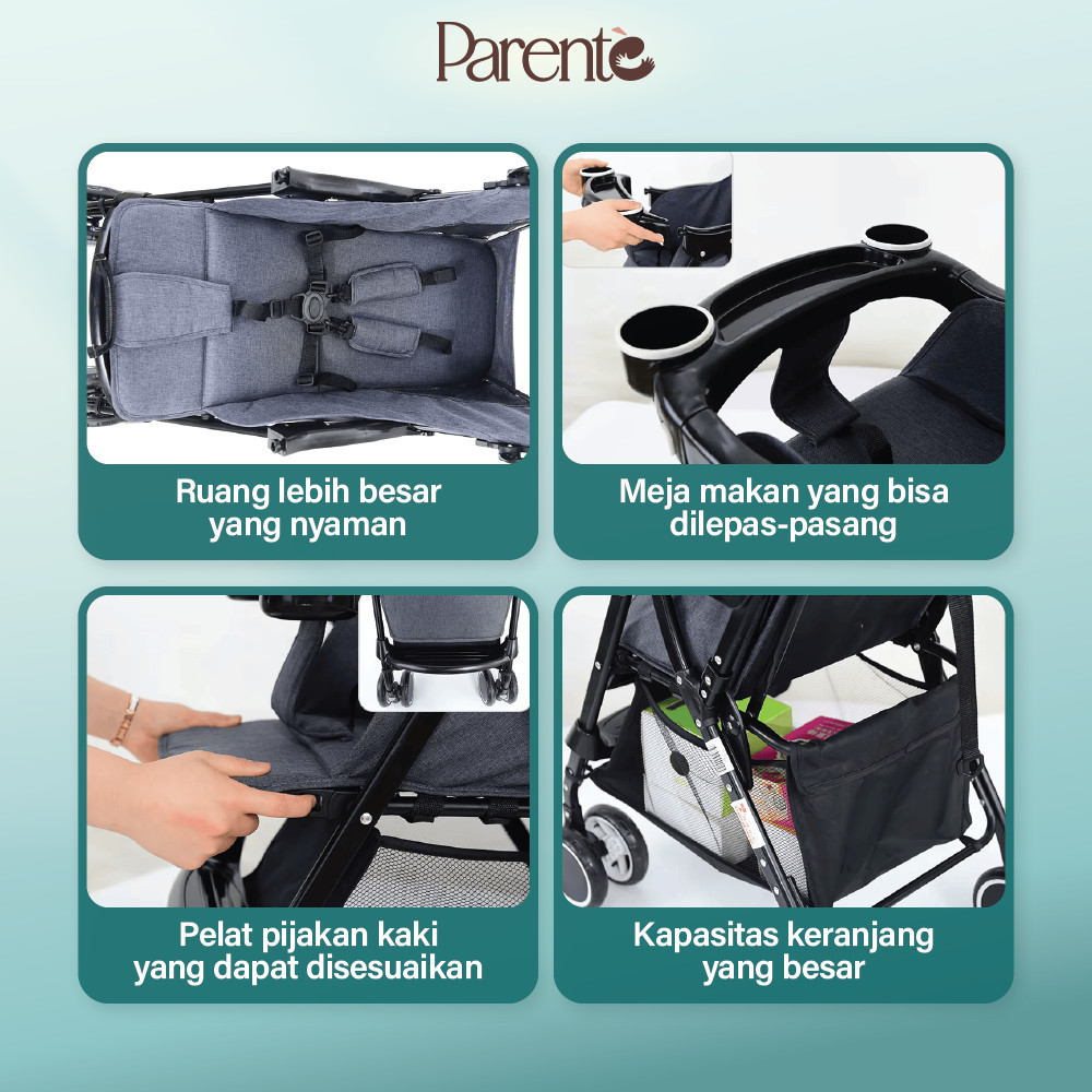 Jual Parente Stroller Bayi Kembar – Kereta Dorong 2 Anak Kembar Twins ...