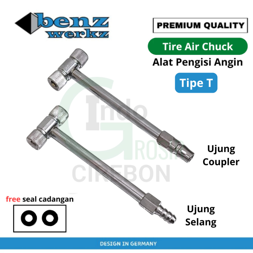 Jual Benz Tire Chuck Tipe T Ujung Coupler Selang Alat Isi Angin Ban ...