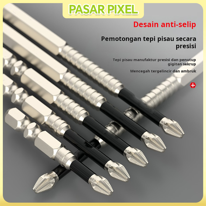 Jual Set mata obeng listrik super keras anti selip dan tahan benturan ...